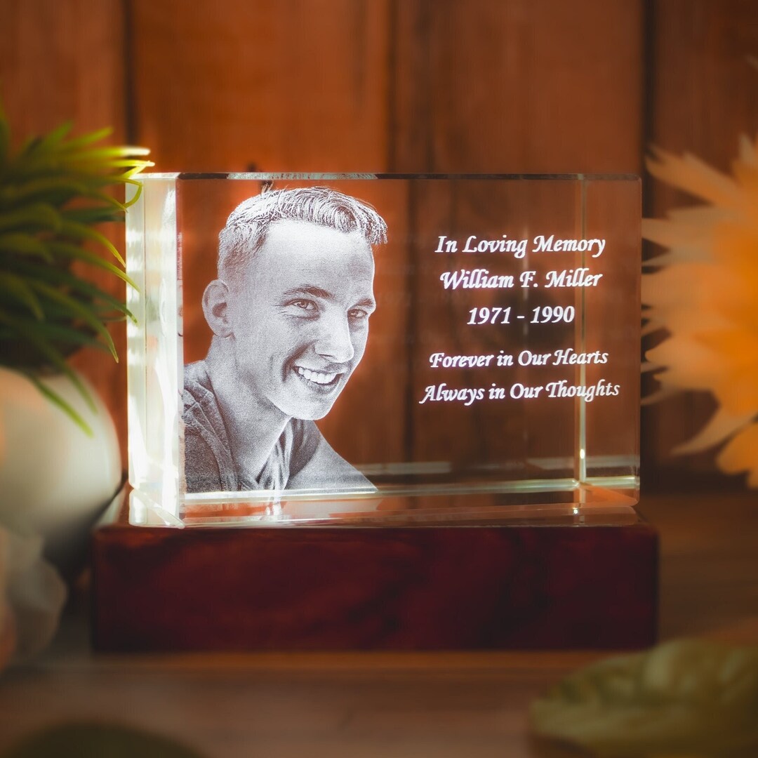 Memorial Day Custom Photo Gift, 3D Memorial, Sympathy Gifts, Loss of ...