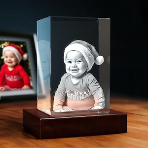 Personalized 3D Photo Crystal, Portrait From Photo, Birthday Gift for ...