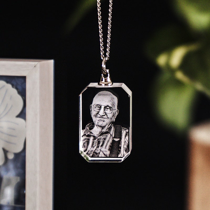 Memorial Photo Necklace - Etsy
