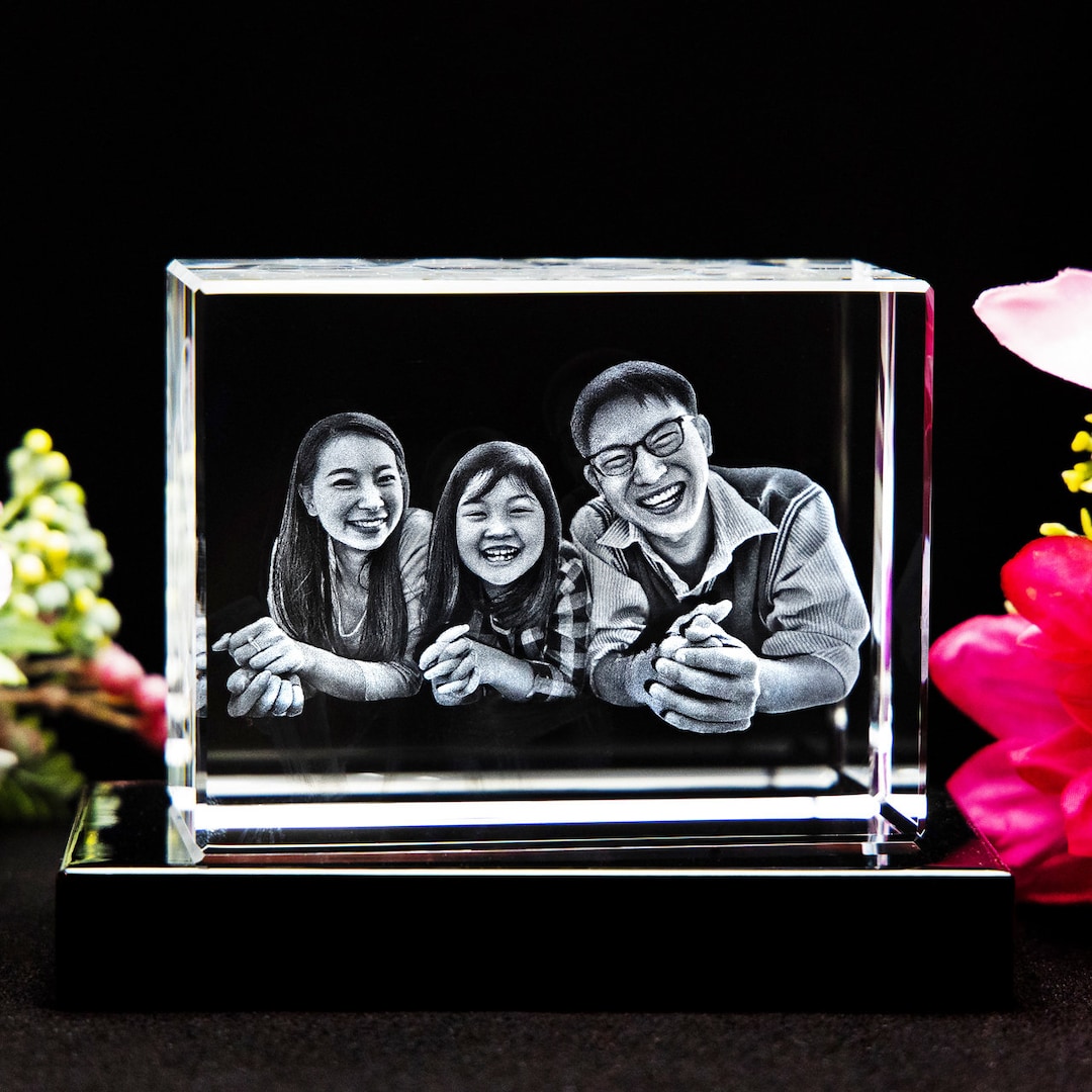 3D Laser Gifts Personalized Gift for Parents Custom Engraved - Etsy