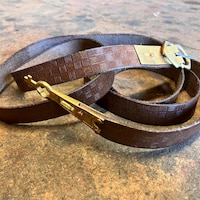 14th - 15th Century Knightly Plaque Belt Mounted on Burgundy - Gothic ...