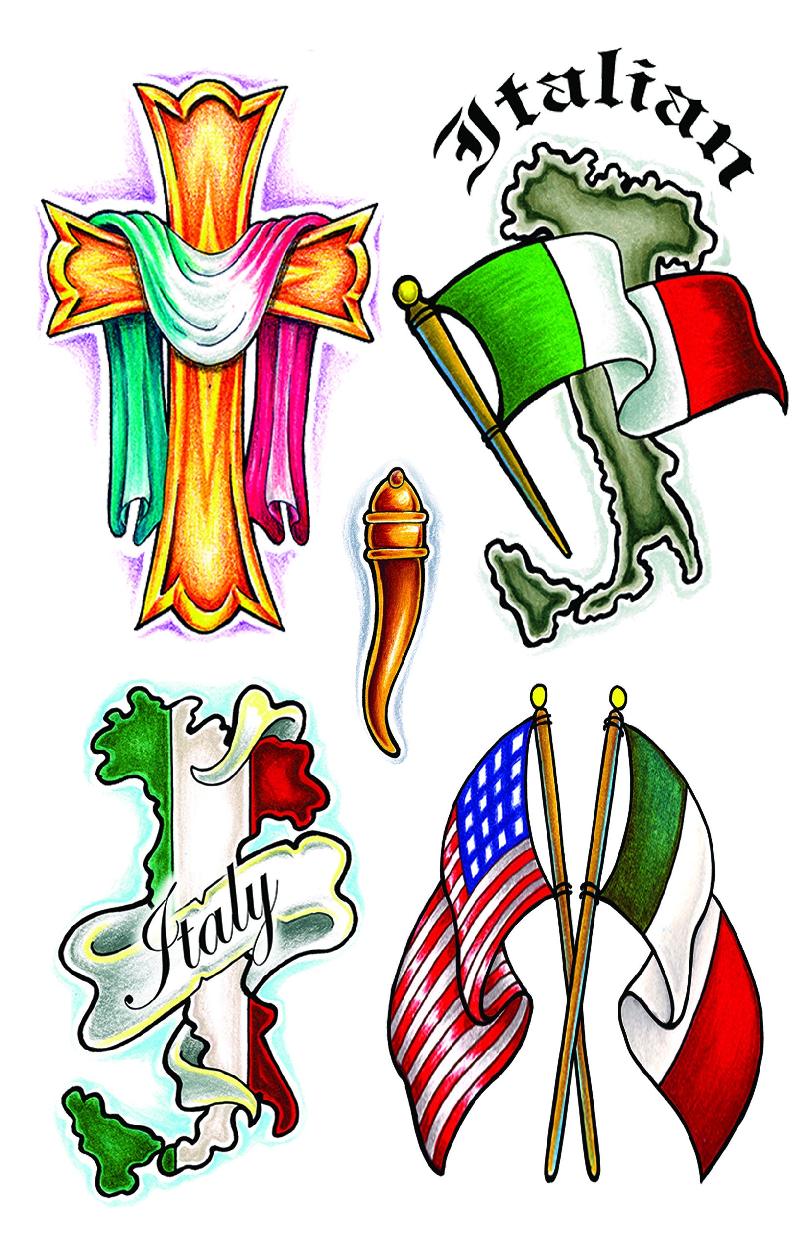 Italian Flag Tattoo