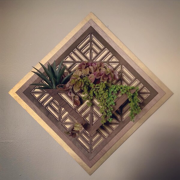 Geometric Wall Planter - Etsy