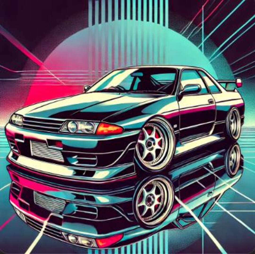 Jdm Art, Classic Car Print, Lowrider Poster, Car Wall Art, Automotive ...