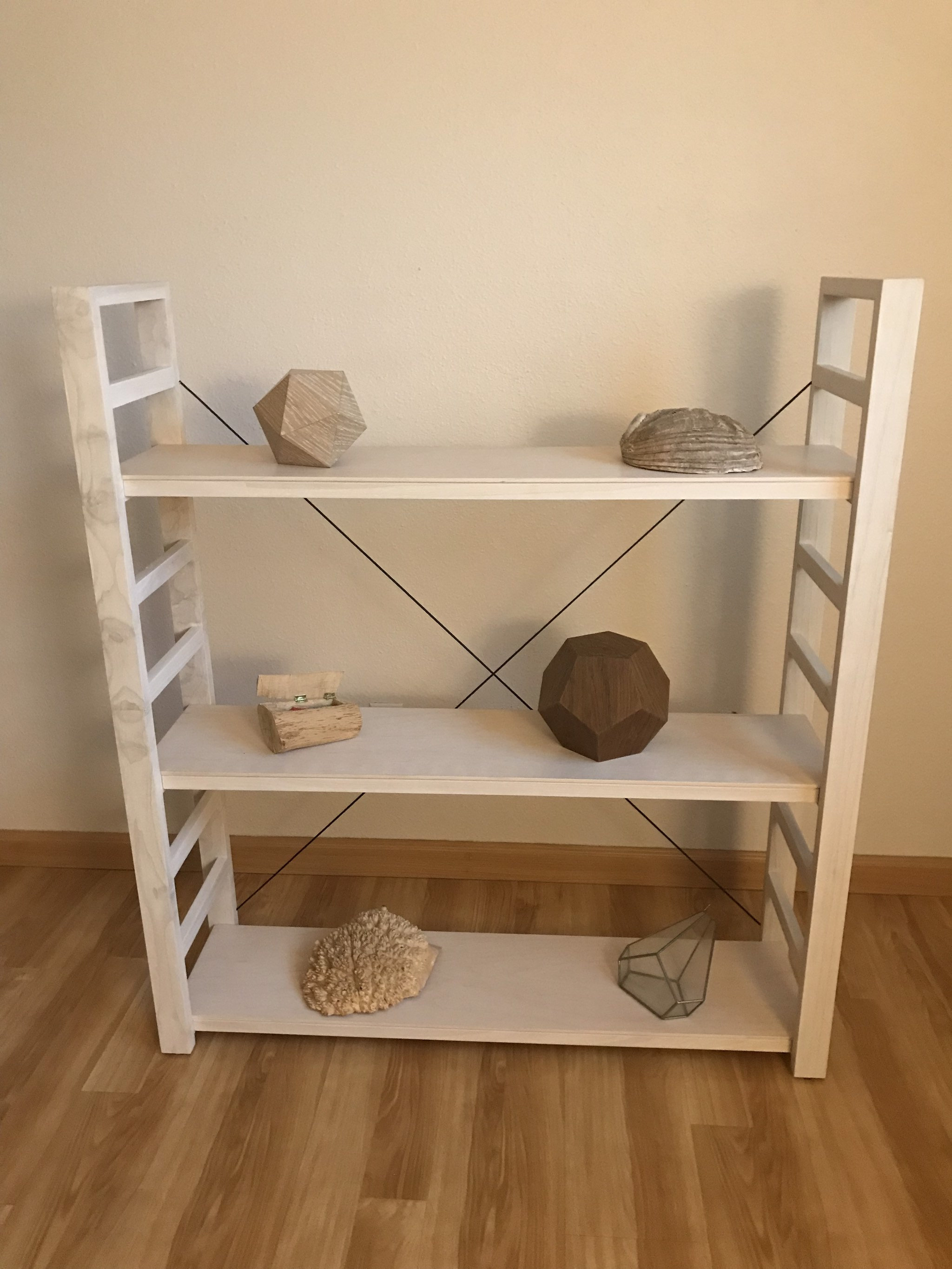 Knock-down Hardwood Bookcase / Art Display - Etsy