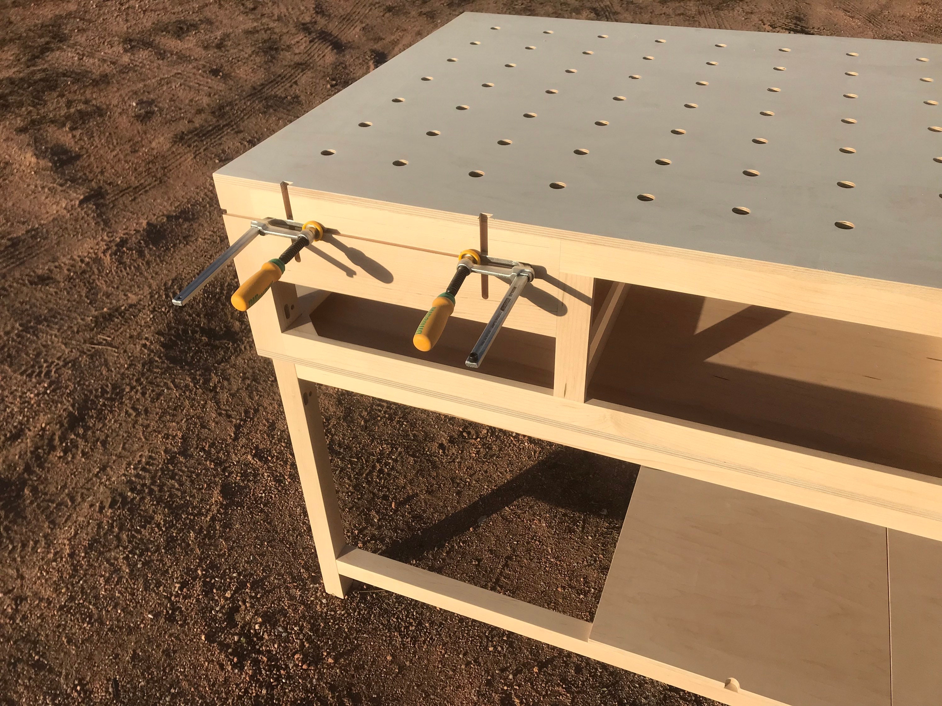 Solid Maple and Baltic Birch Portable Work Bench Woodworker Finish ...