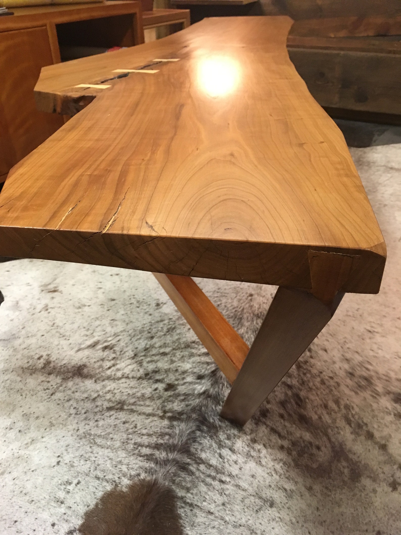 Handmade Live Edge Cherry Coffee Table One of a Kind - Etsy