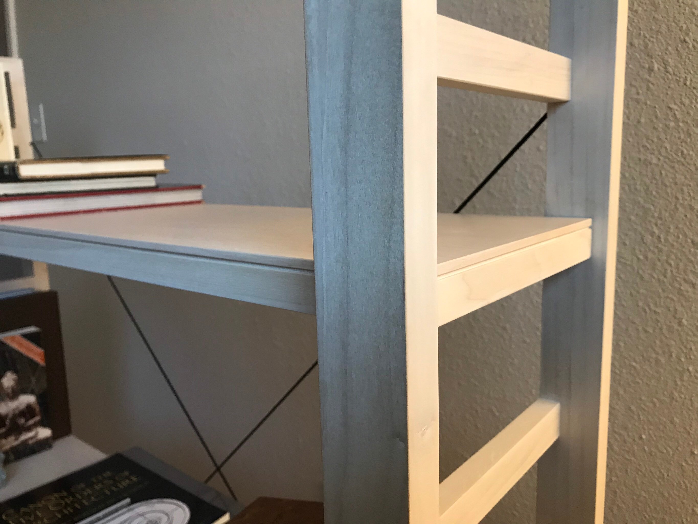 Knock-down Hardwood Bookcase / Art Display - Etsy
