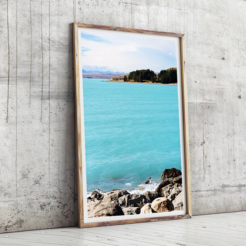 Beach Photography Print New Zealand Print Lake Tekapo - Etsy