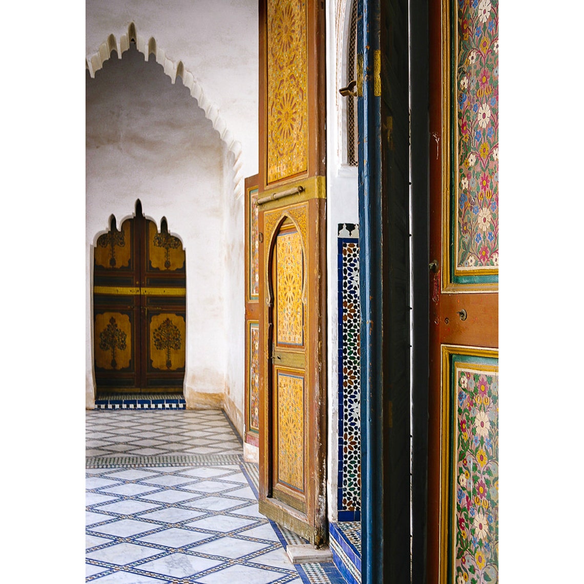 Morocco Art Print - Bahia Palace in Colour, Photo Prints, Photographic ...