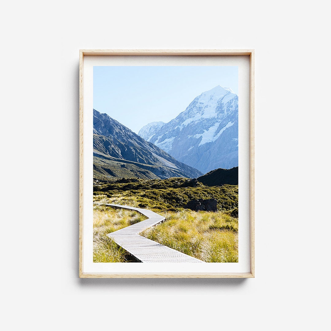 New Zealand Print, Nature Photography Print - Mt Cook Boardwalk - New ...