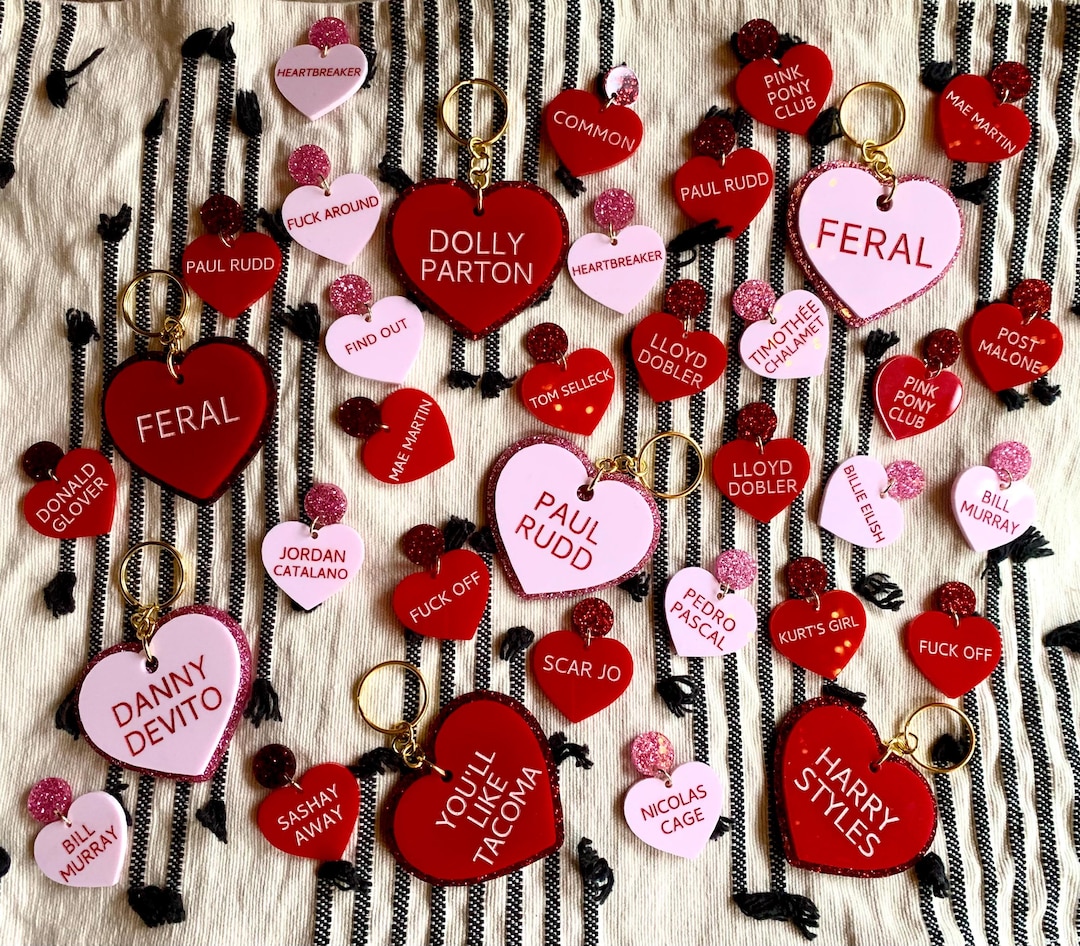 Custom Sweetheart Keychain | Laser Cut | Valentine's Day - Etsy