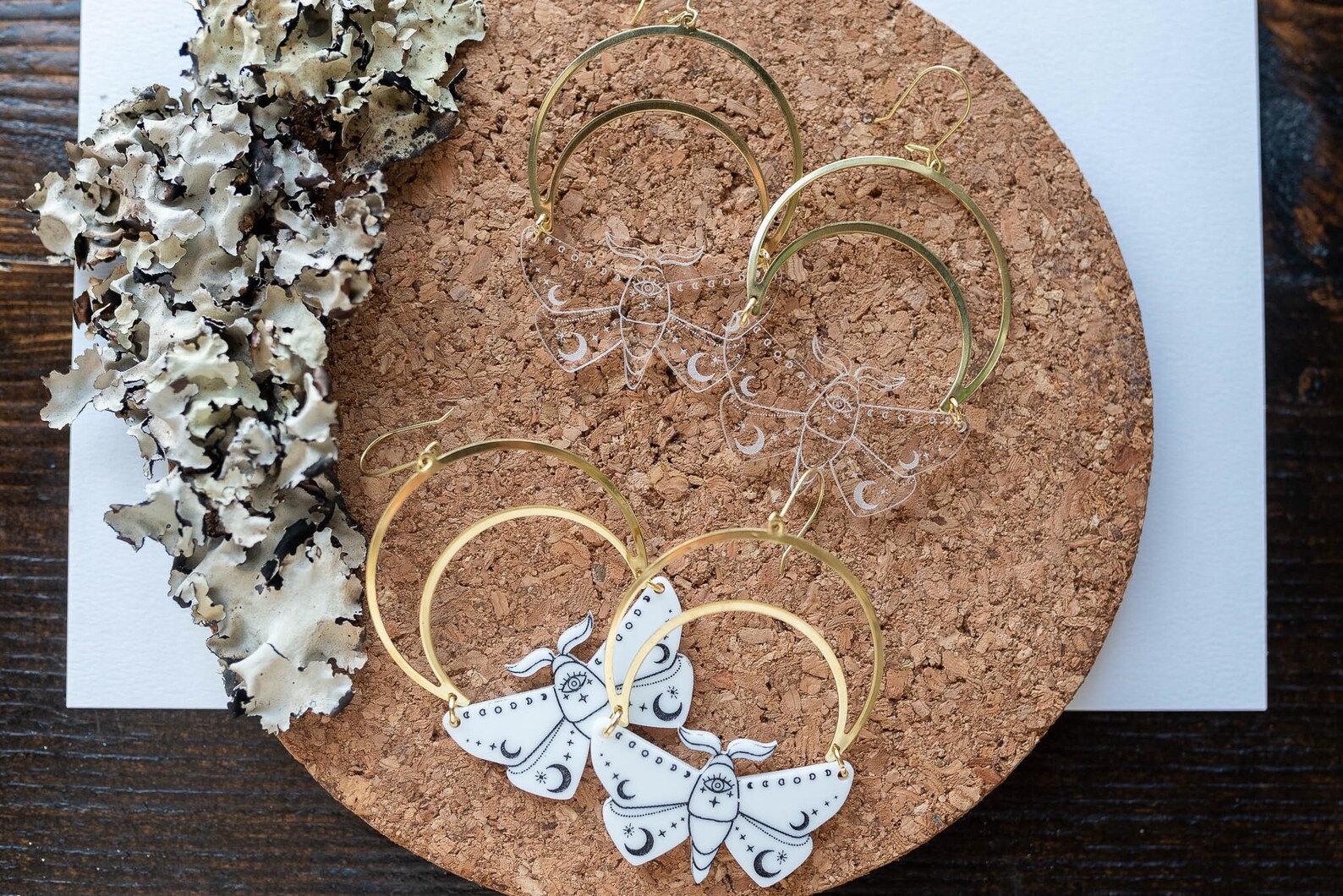 The Luna Moth Drop Earrings | Acrylic | Laser Cut | Moth | Nature | All ...