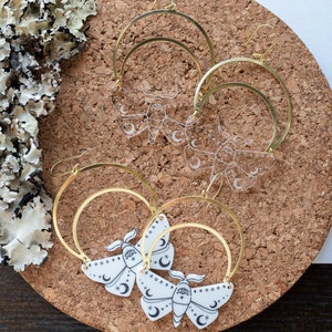 The Luna Moth Drop Earrings | Acrylic | Laser Cut | Moth | Nature | All ...
