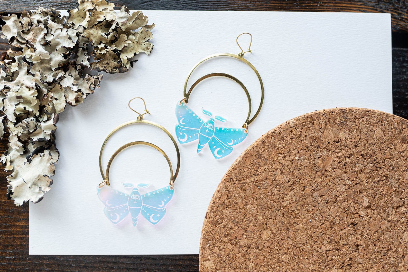 The Luna Moth Drop Earrings | Acrylic | Laser Cut | Moth | Nature | All ...