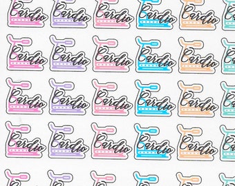 Cardio stickers | Etsy