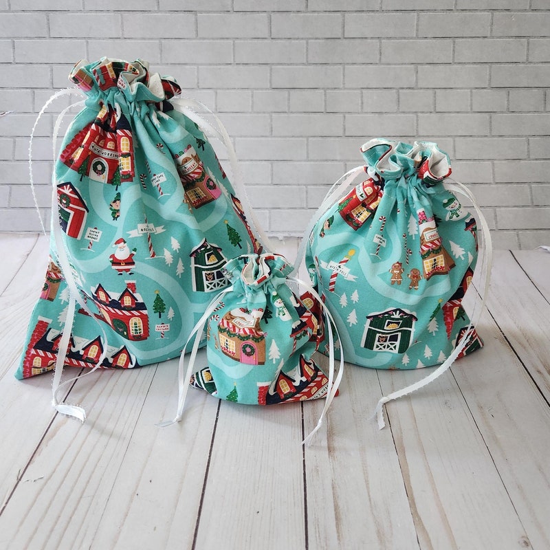 Christmas Cloth Bags - Etsy