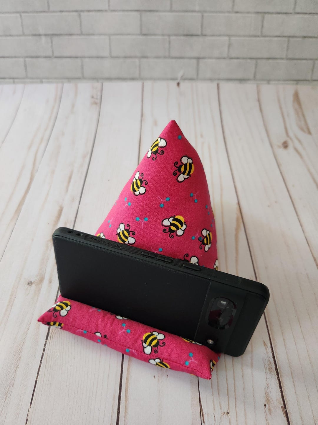 Bees Fabric Phone Stand, Tablet Holder, Cell Phone Holder, Phone Pillow ...