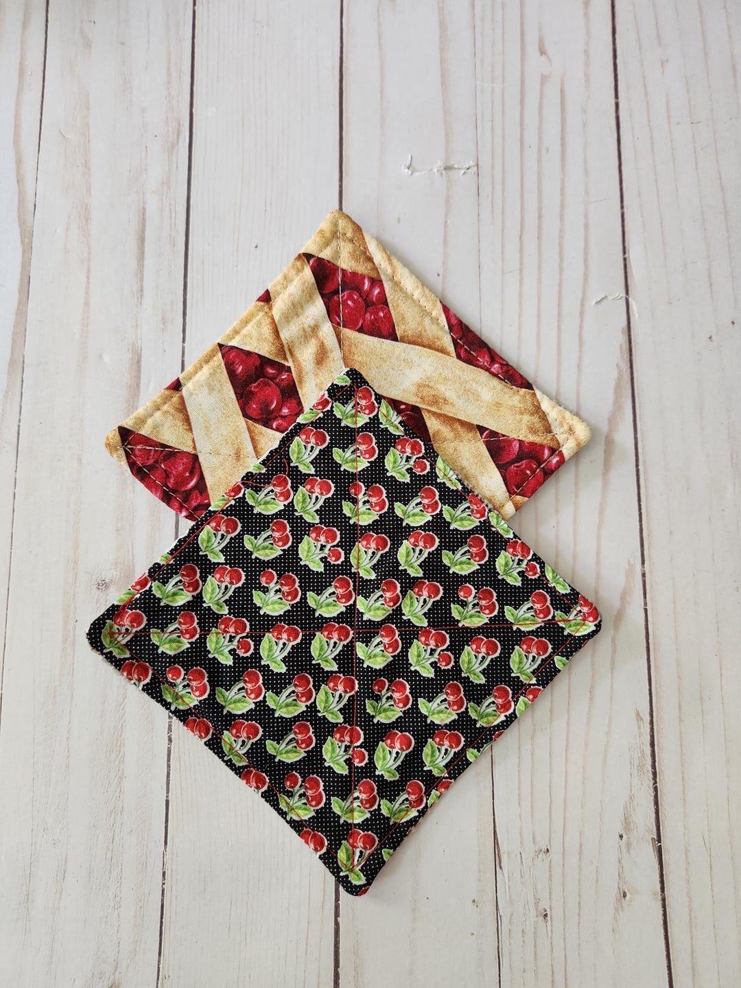Cherries Fabric Jar Opener, Lid Opener, Kitchen Accessory, Gripper, Non ...
