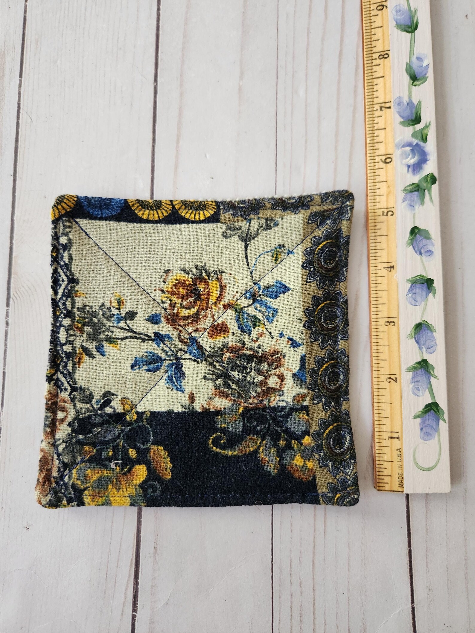 Blue Patchwork Fabric Jar Opener, Lid Opener, Kitchen Accessory ...