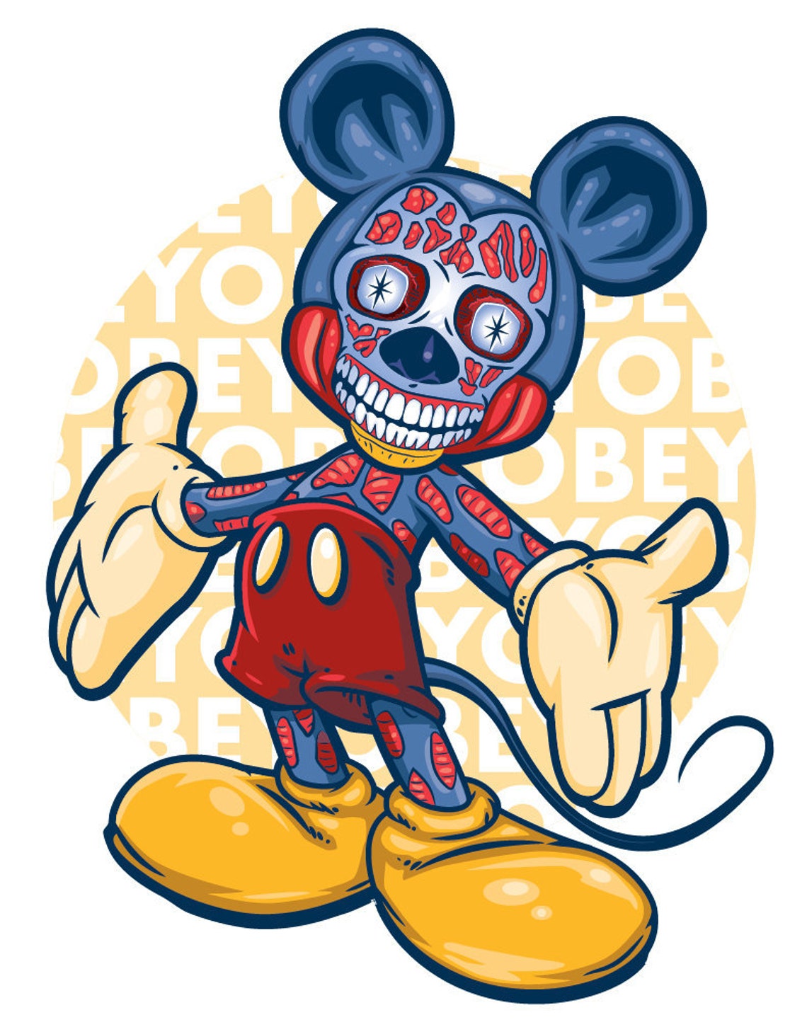 Mickey Mouse Alien From They Live Print - Etsy Canada