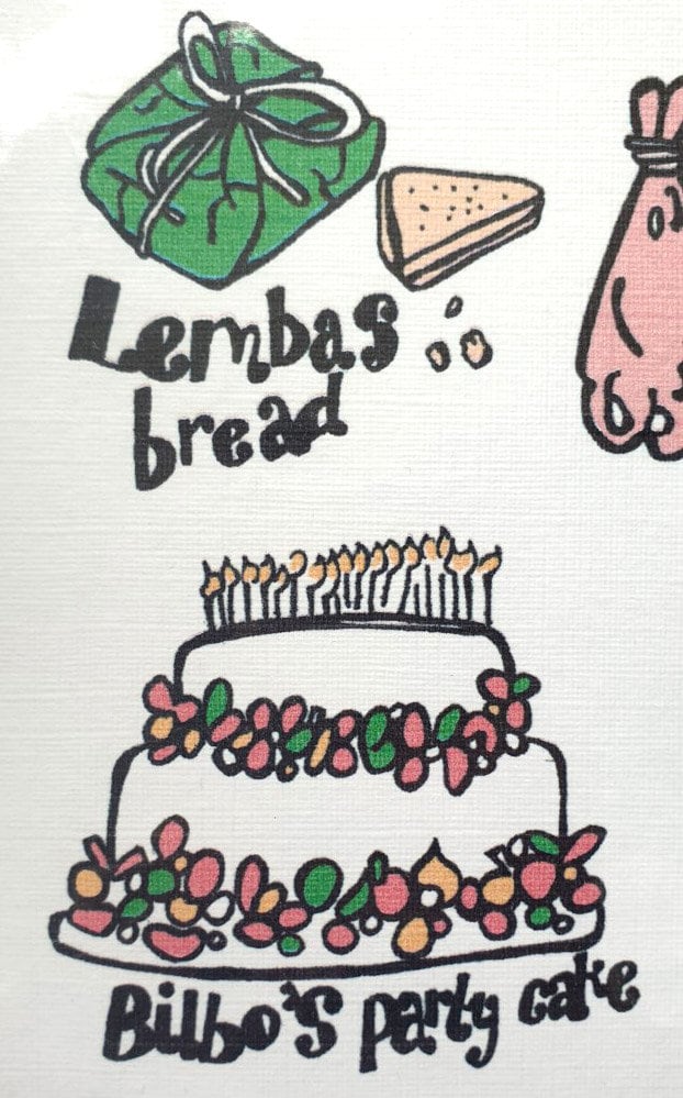 Lord of the Rings Illustration Food Film Moments A4 Wall Art Second ...