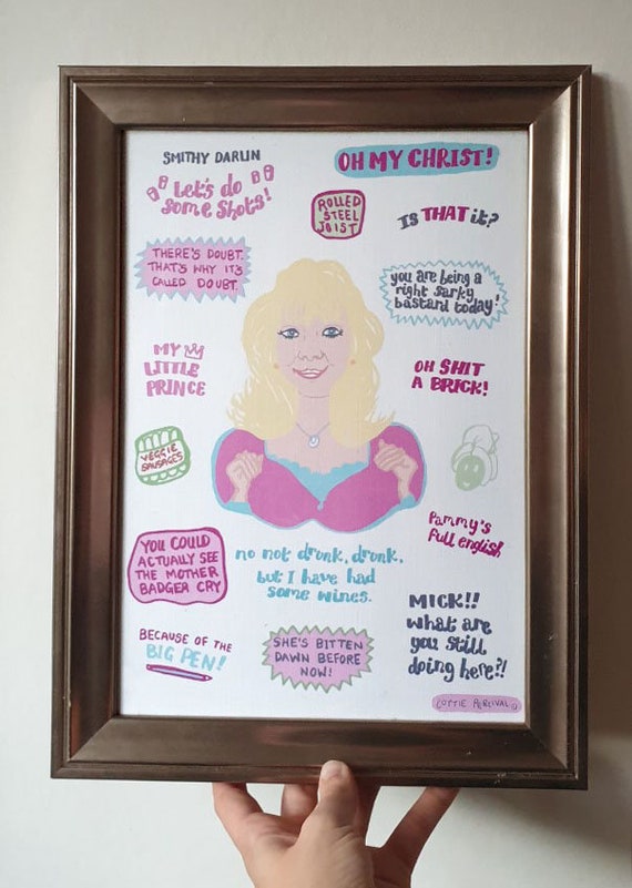 Funny Pam Shipman Welsh Gavin and Stacey Quoted A4 Print Hand | Etsy