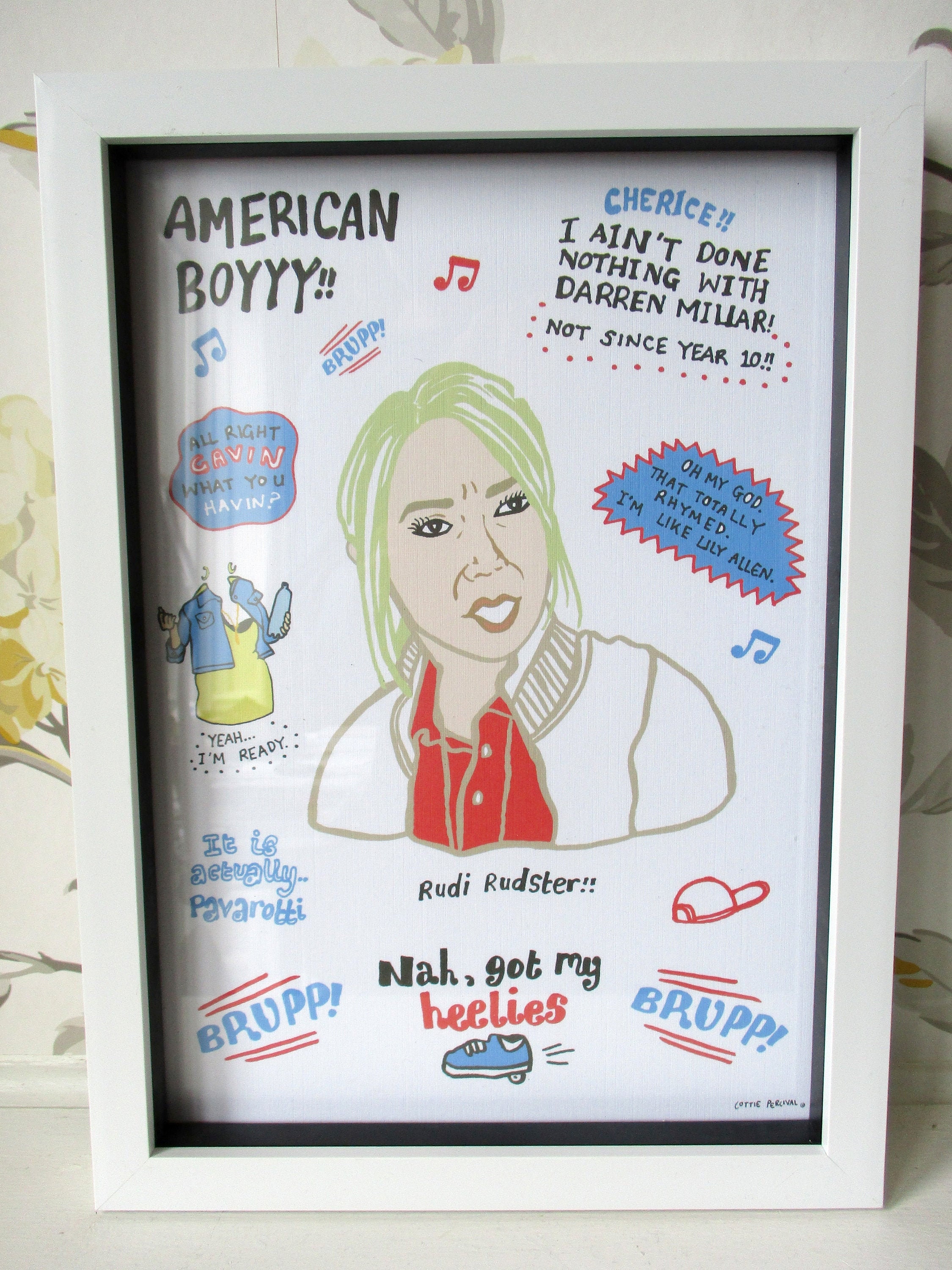 Gavin & Stacey TV Show Rudi Portrait Illustration Funny - Etsy