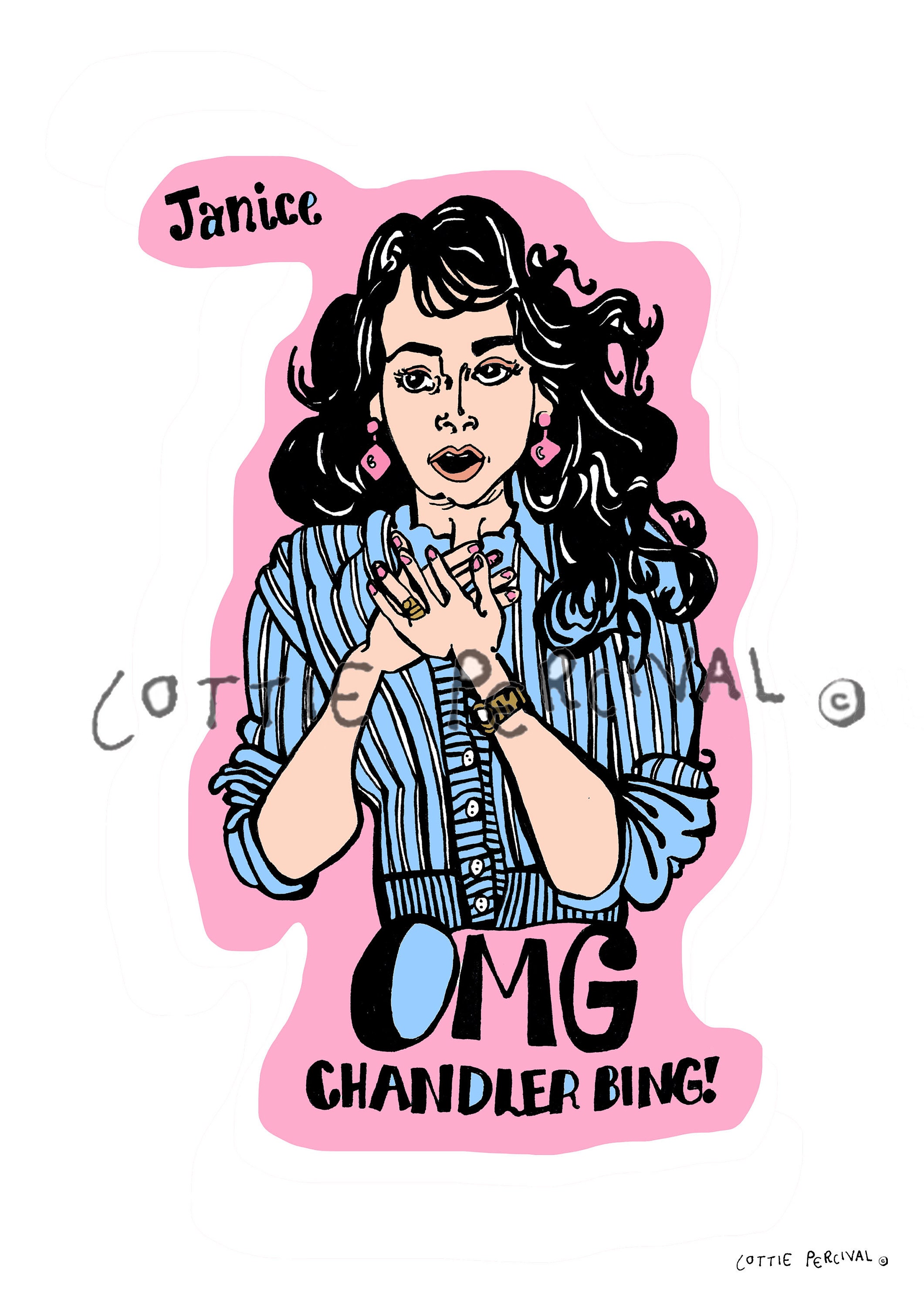 Janice OH MY GOD Friends Tv Show Funny Quote Character - Etsy
