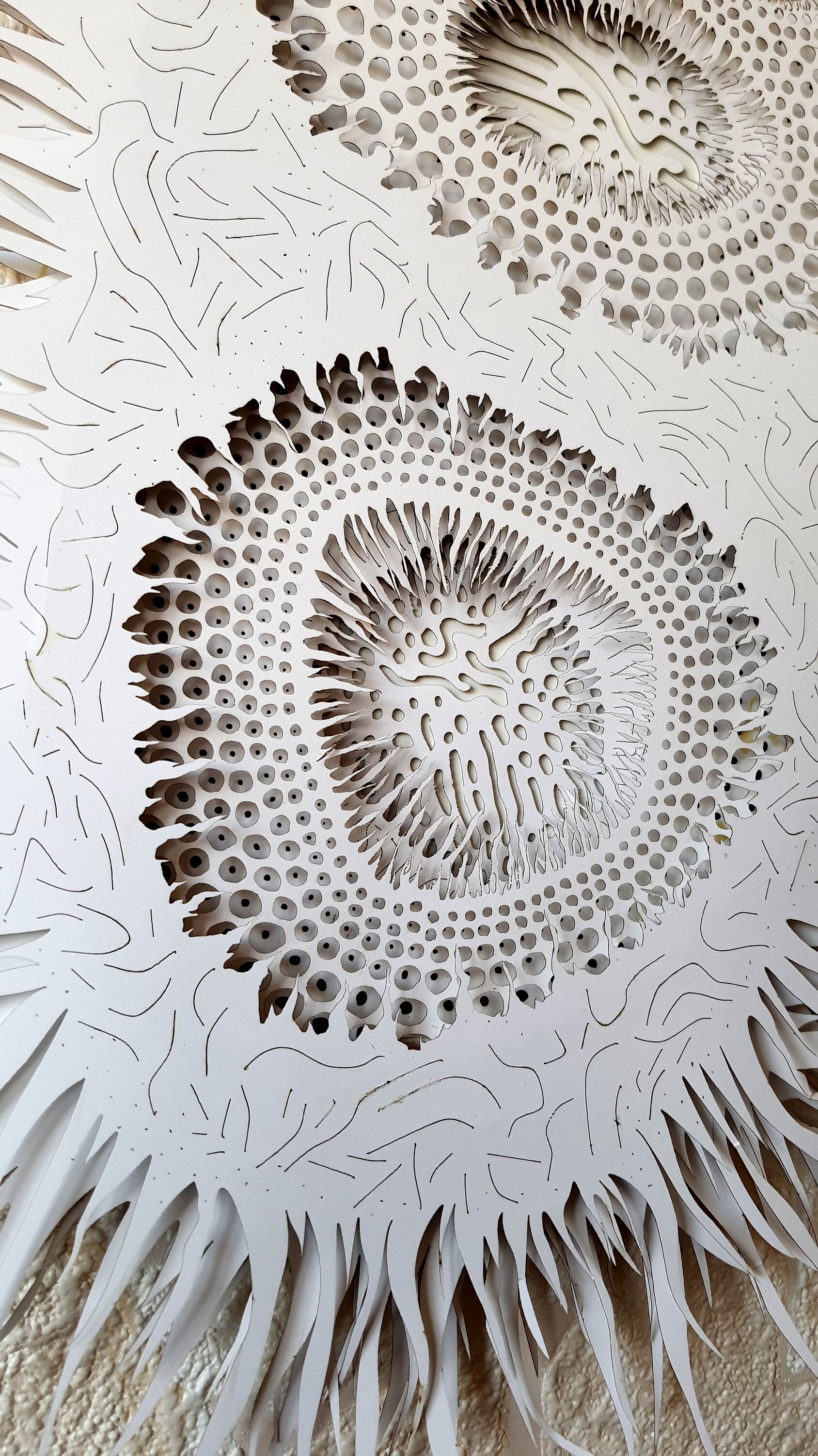 Ambrosia Wall Sculpture, Abstract Wall Art, Paper Wall Art, 3D Wall Art ...
