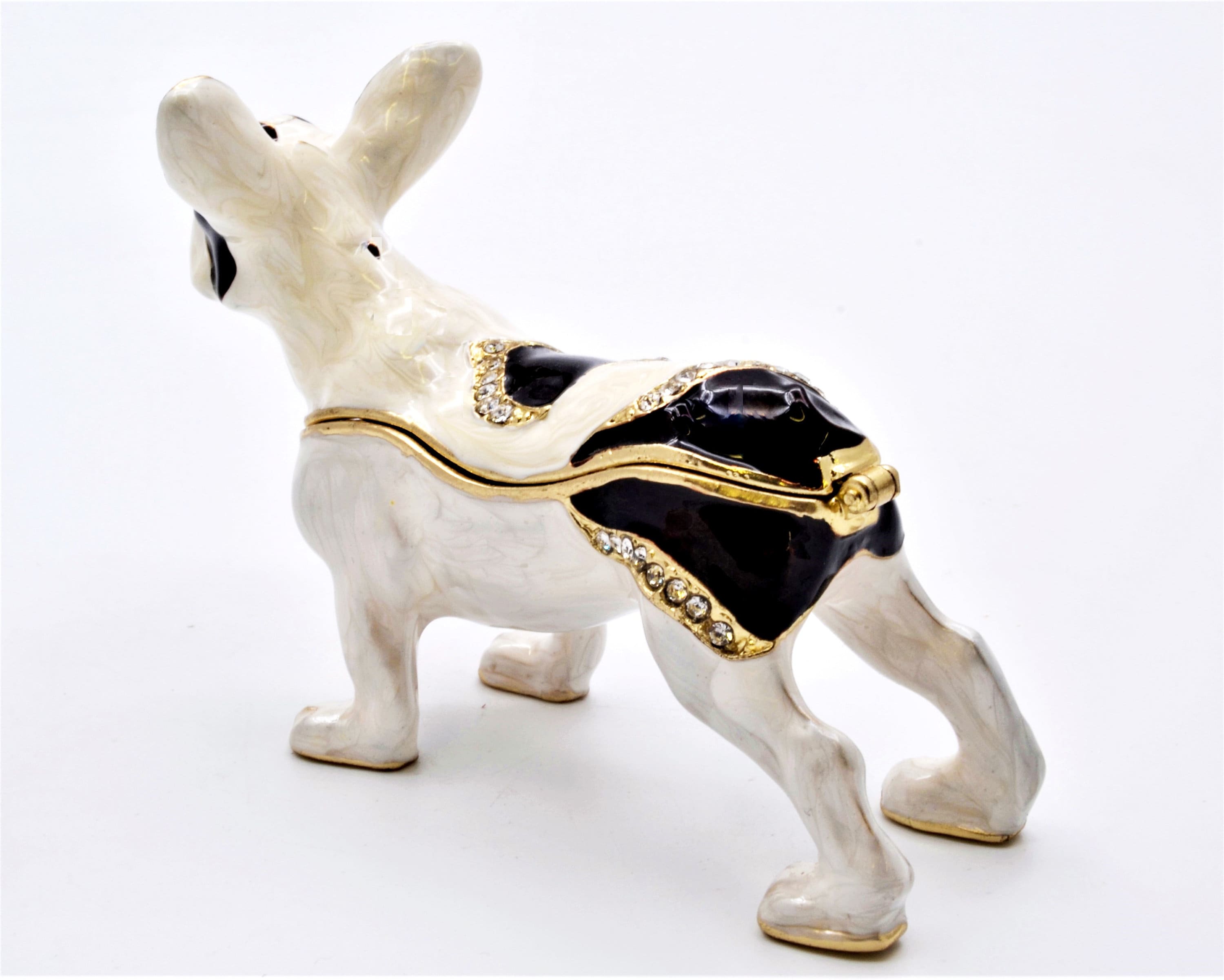 Hand Made Boston Terrier Dog Trinket Box. Made With Enamel & - Etsy