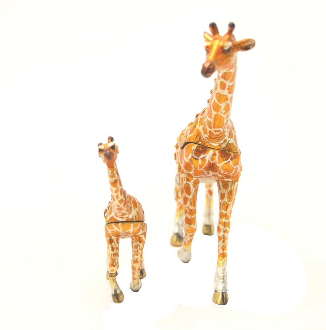 Giraffe With Baby Trinket Box by Ciel Collectables. Hand Crafted With ...