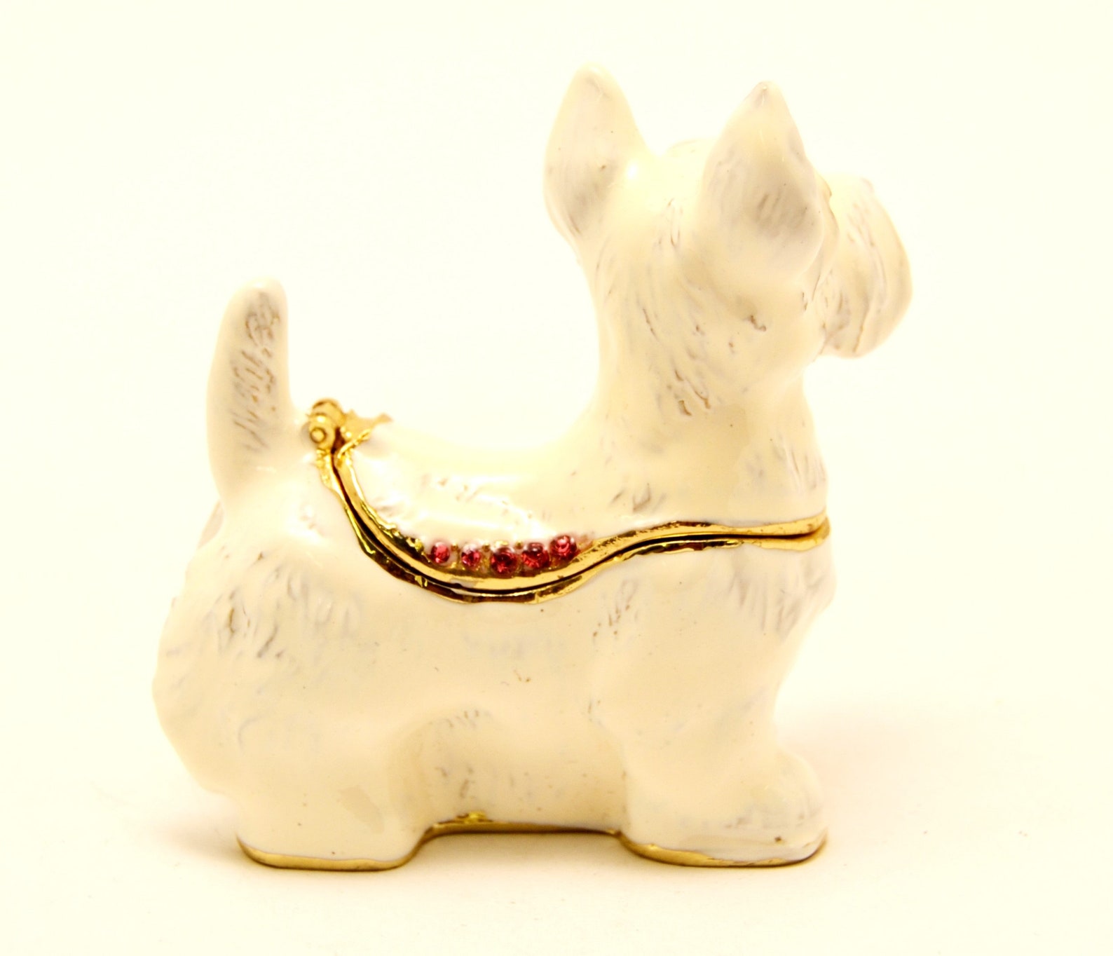 Scottie Dog Trinket Box by Ciel Collectables. Hand Painted | Etsy