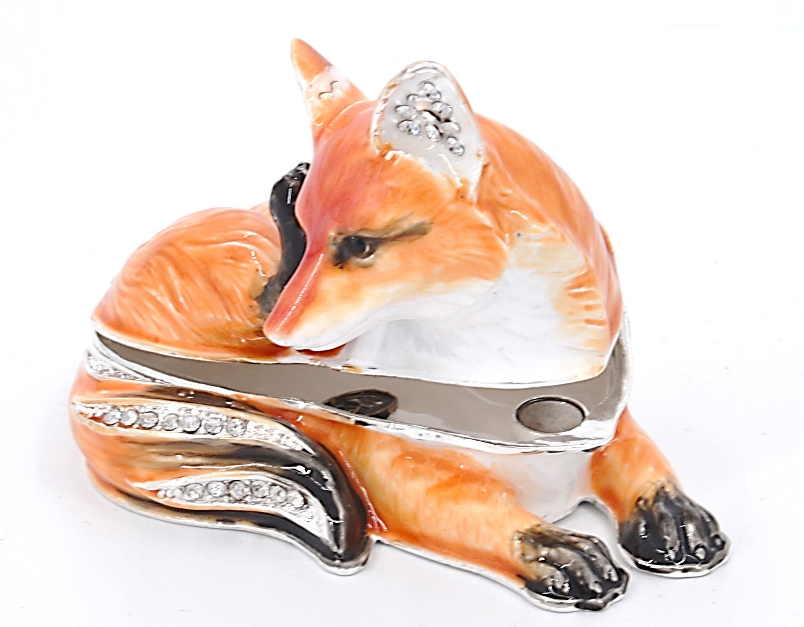 Sitting Fox Trinket Box by Ciel Collectables. Hand Made With - Etsy