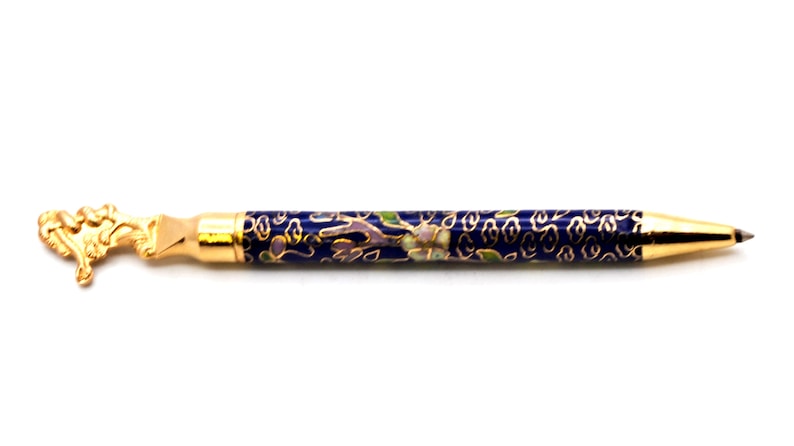 Vintage Cloisonne Enamel Ballpoint Pen. Hand Crafted With Lots of ...