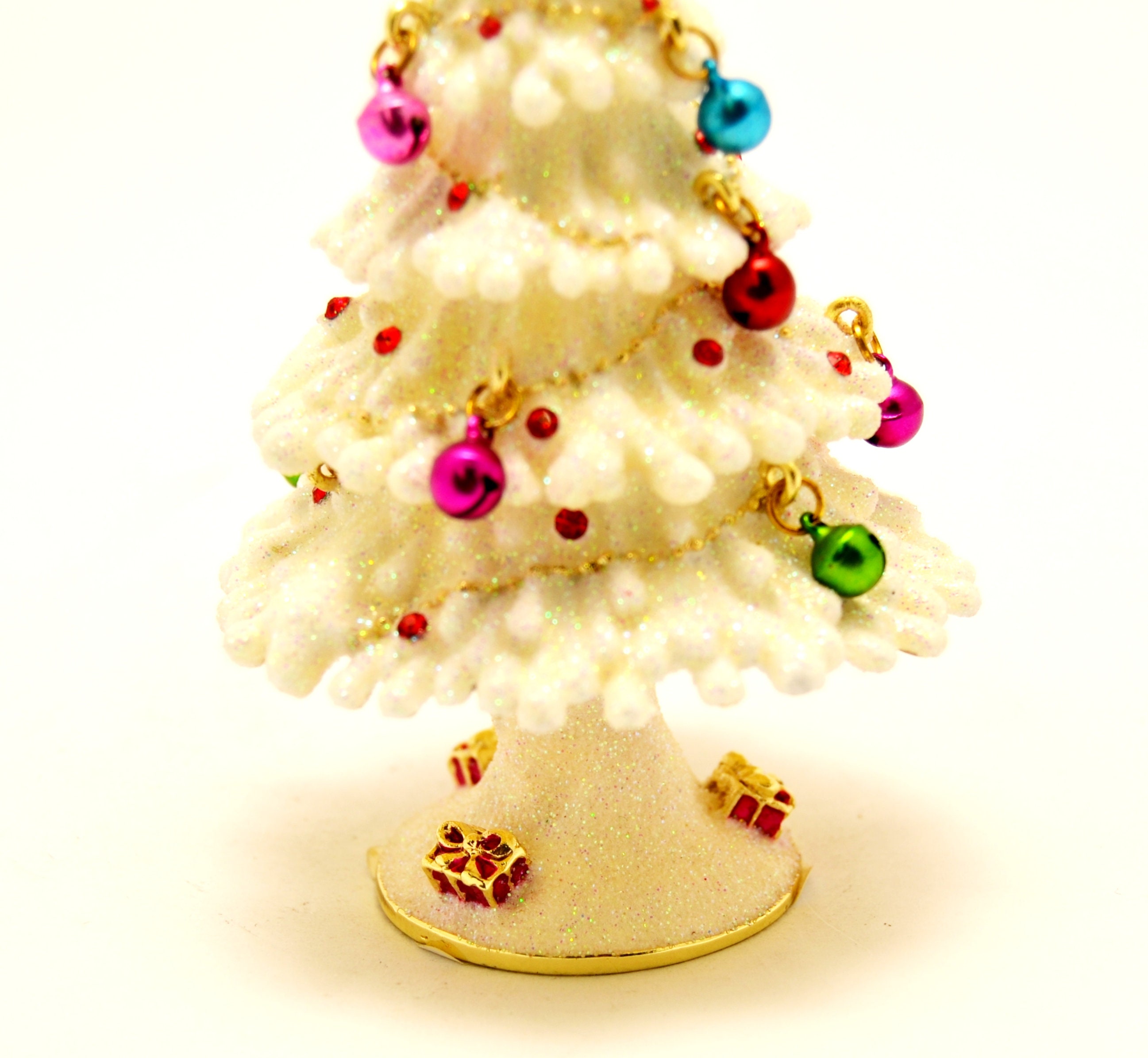 Bejeweled Christmas Tree Trinket Box With Hanging. Hand Done - Etsy Israel