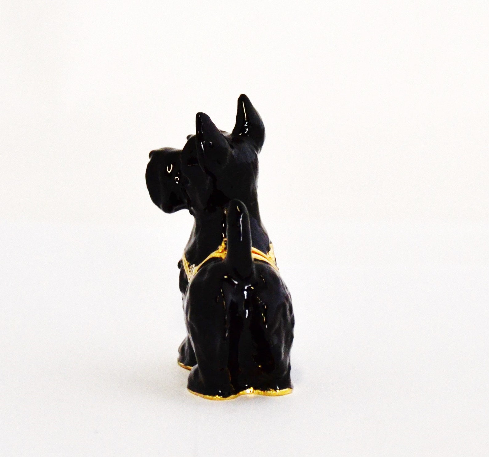 Scottie Dog Trinket Box by Ciel Collectables. Hand Painted | Etsy