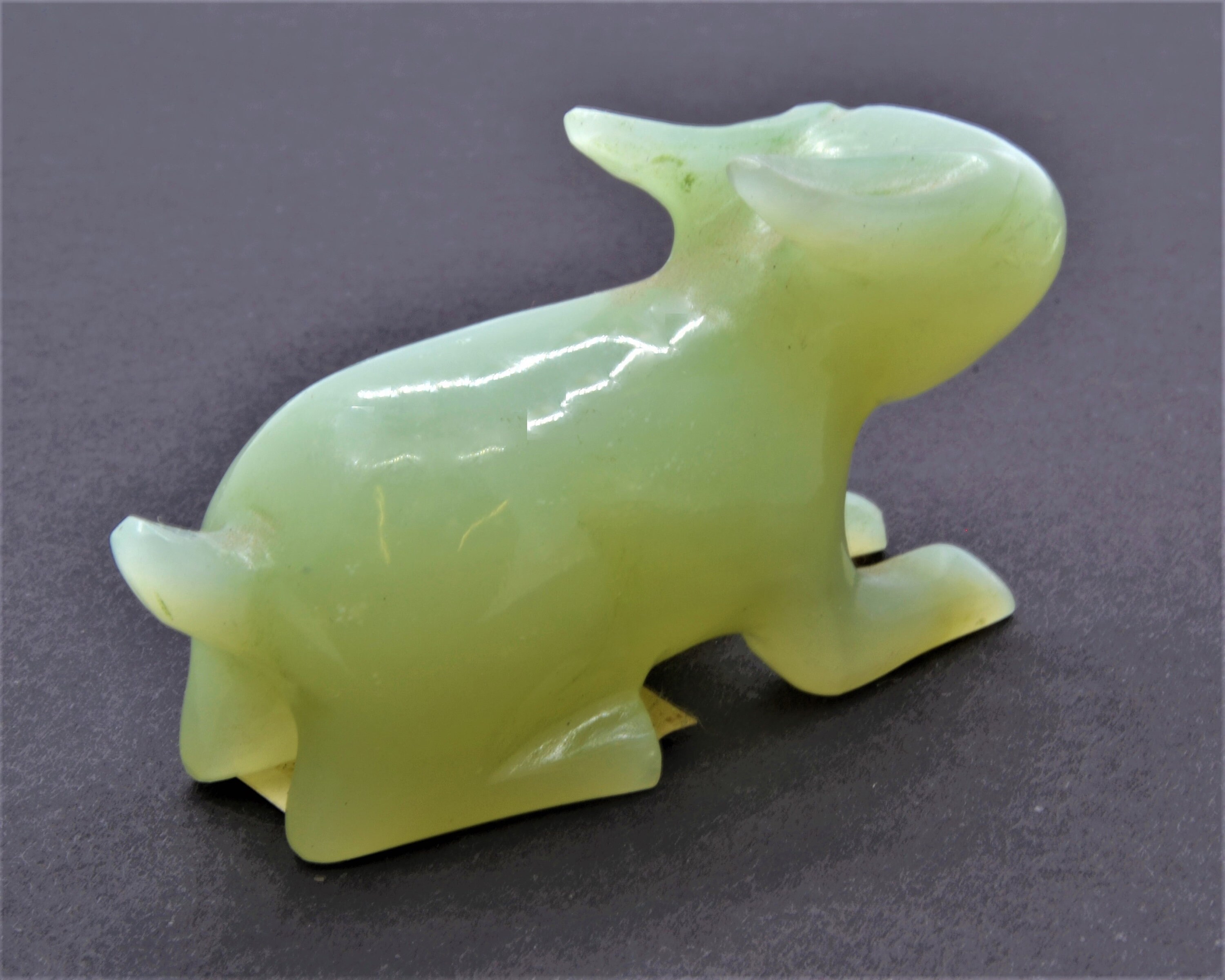 Hand Carved Jade Rabbit Figurine. Beautifully Made with Fine | Etsy