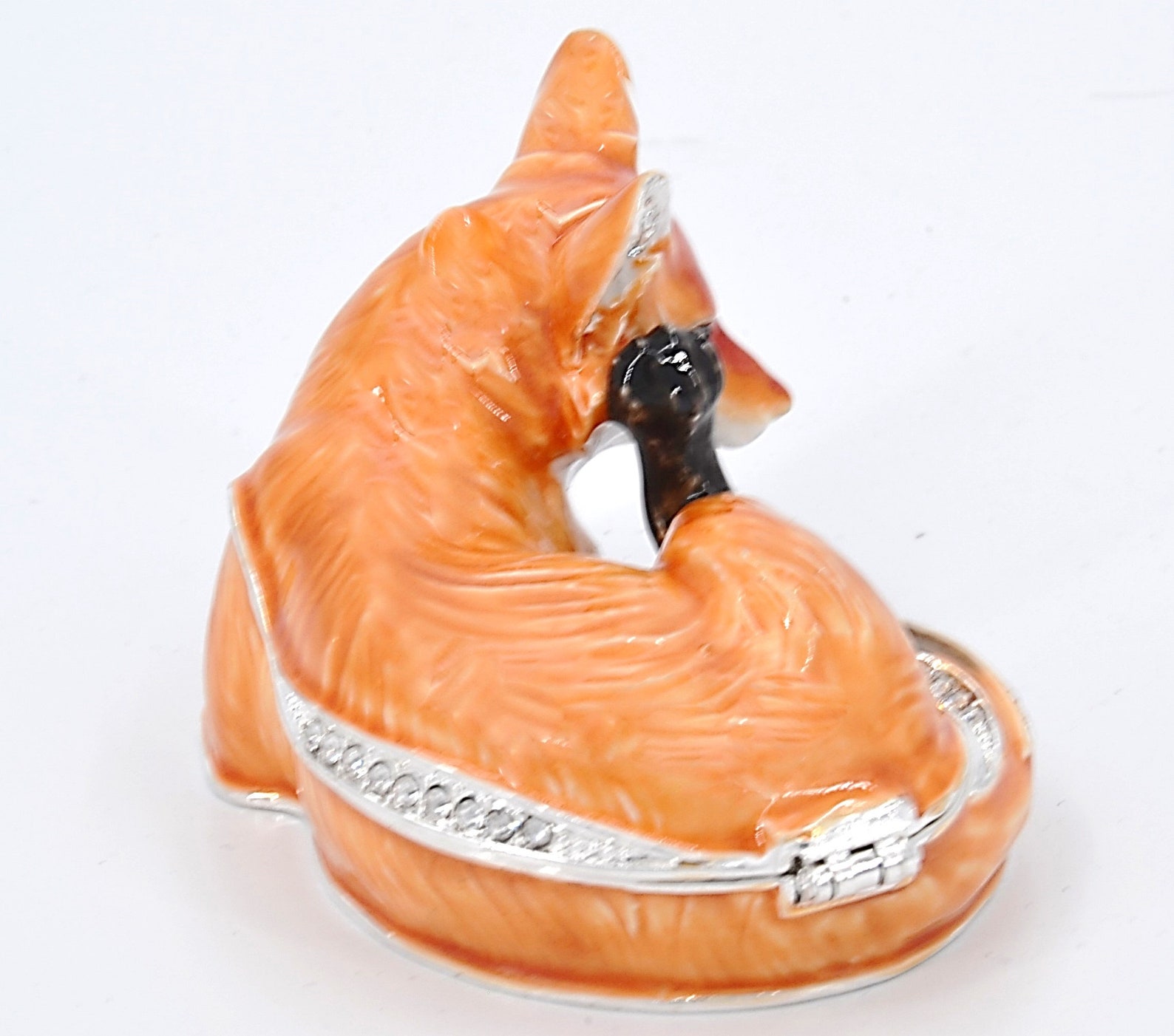 Sitting Fox Trinket Box by Ciel Collectables. Hand Made With - Etsy