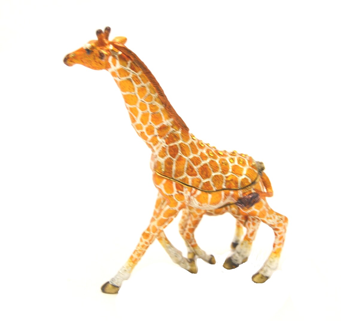 Giraffe With Baby Trinket Box by Ciel Collectables. Hand Crafted With ...