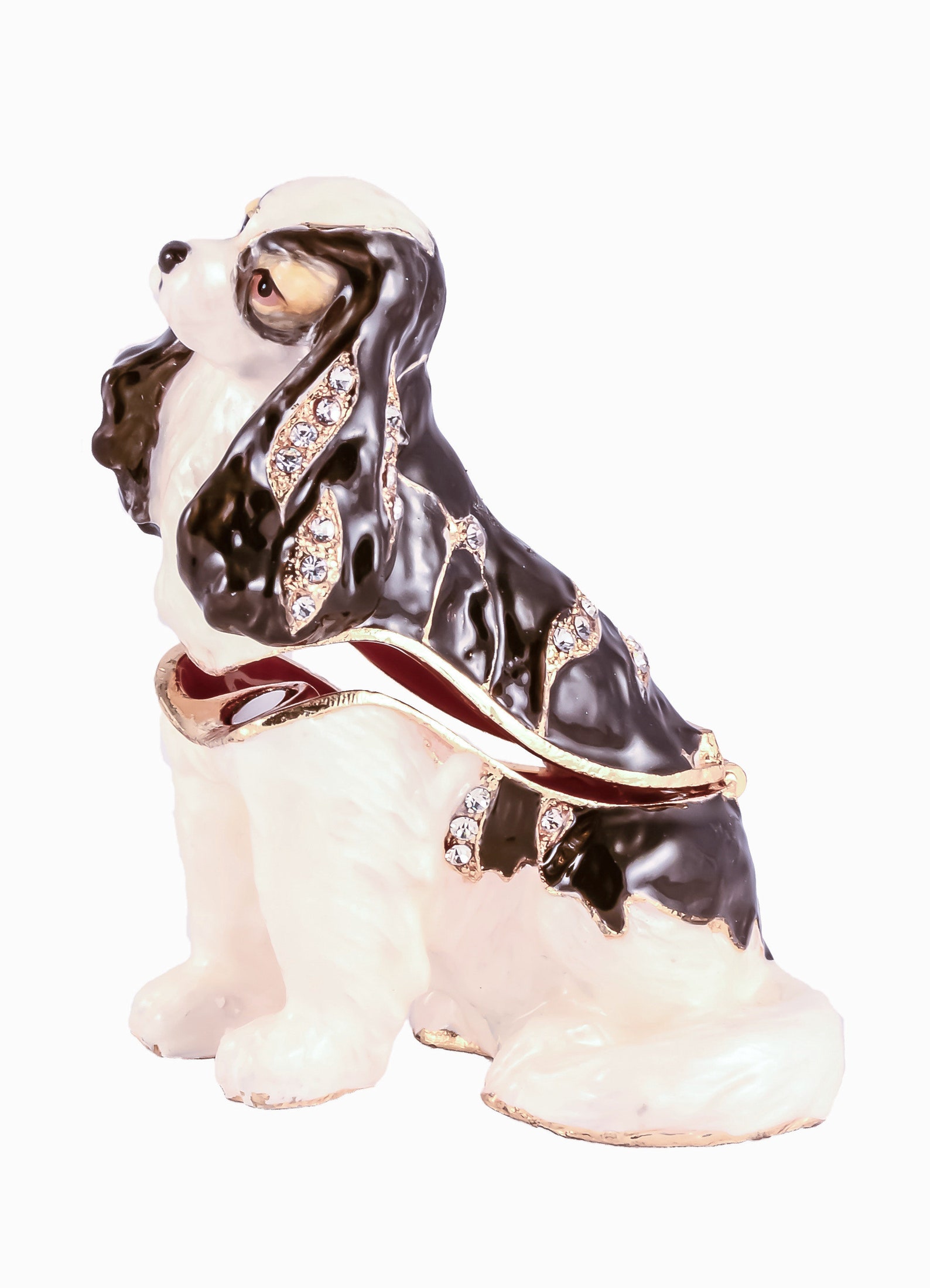 Hand Made King Charles Dog Trinket Box. Hand Painted Enamel - Etsy