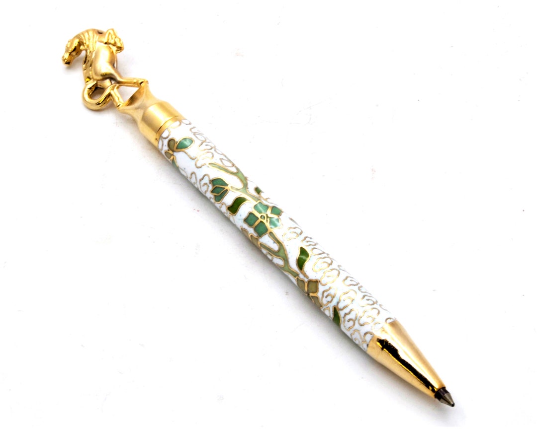 Vintage Cloisonne Enamel Ballpoint Pen. Hand Crafted With Lots of ...