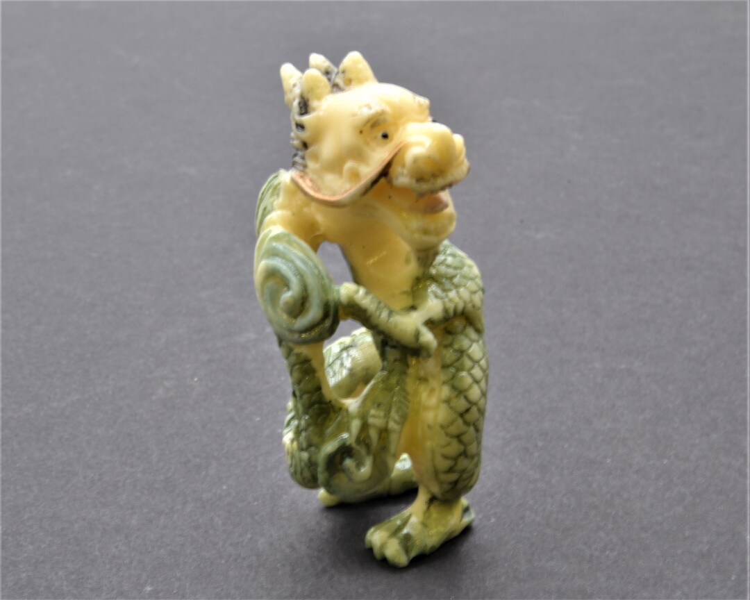 Hand Crafted Vintage Resin Dragon Figurine. Beautifully Made With Lots ...