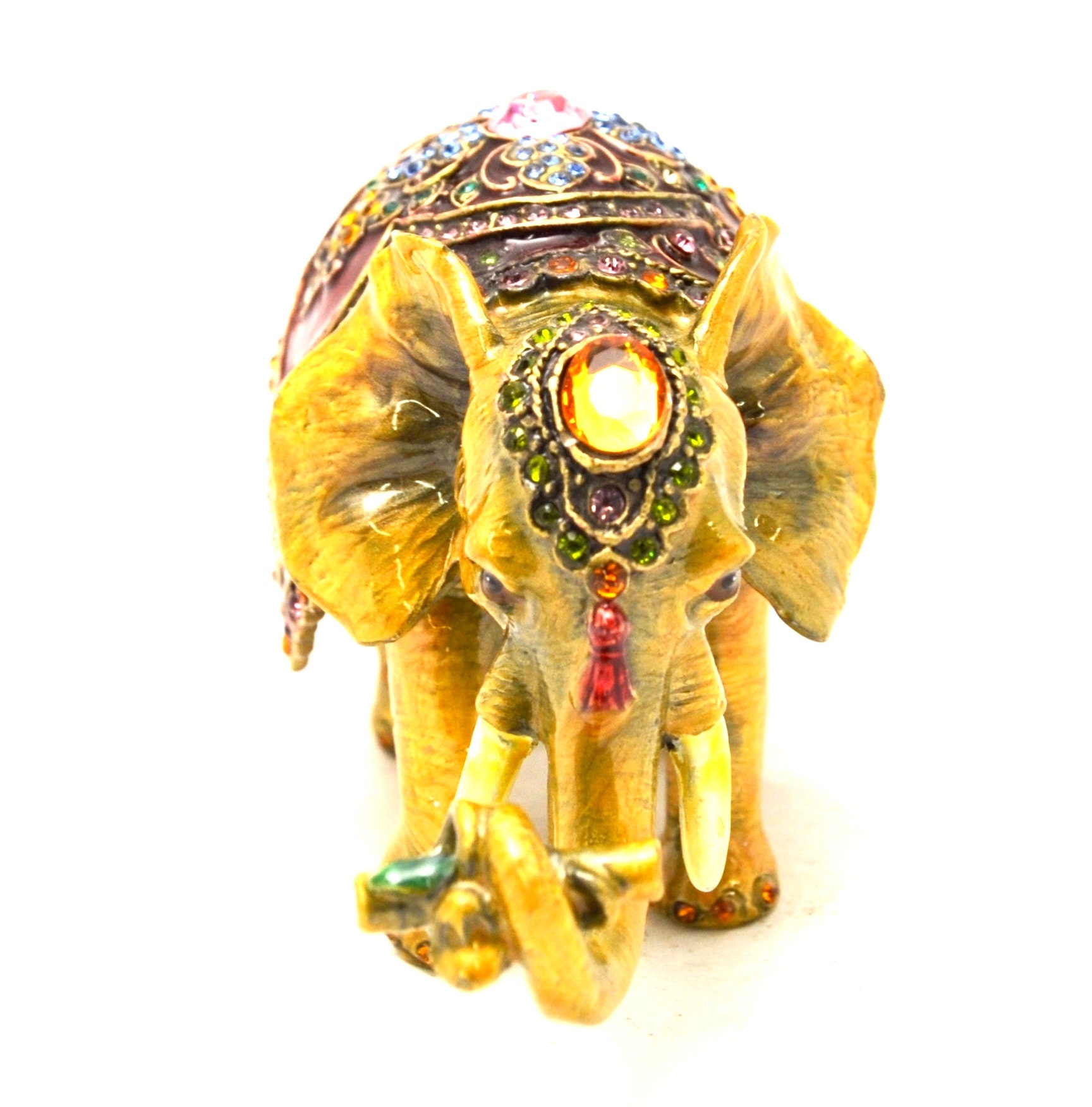 Decorative Hand Made Elephant Trinket Box by Ciel Collectables. Made ...
