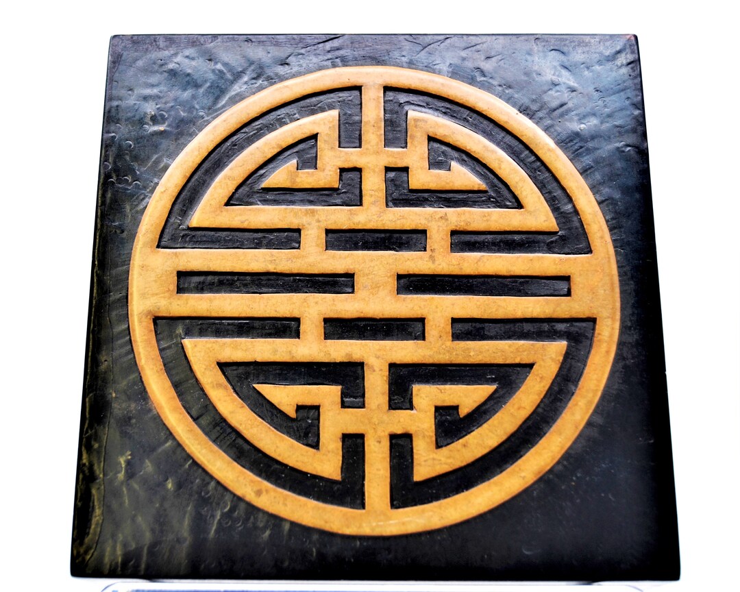 Hand Carved Soapstone Box. Carved With Long Life Sign. Beautifully Made ...