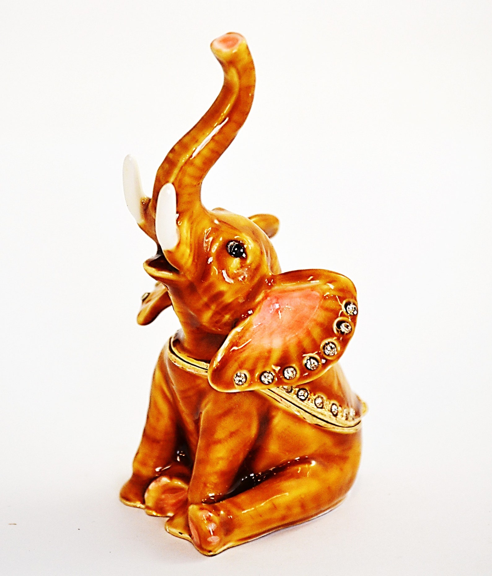 Circus Elephant Trinket Box. Hand Made with Swaovski Crystals | Etsy