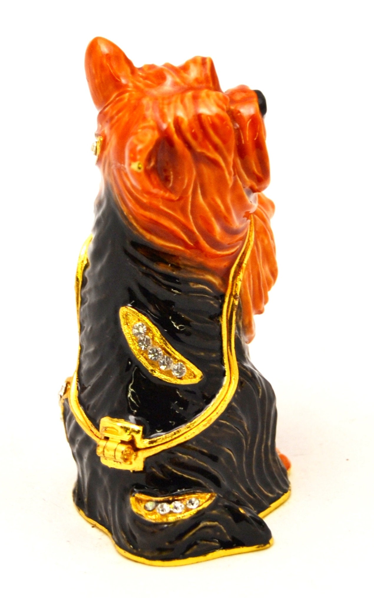 Hand Made Yorkie Dog Trinket Box. Hand Painted Enamel With | Etsy