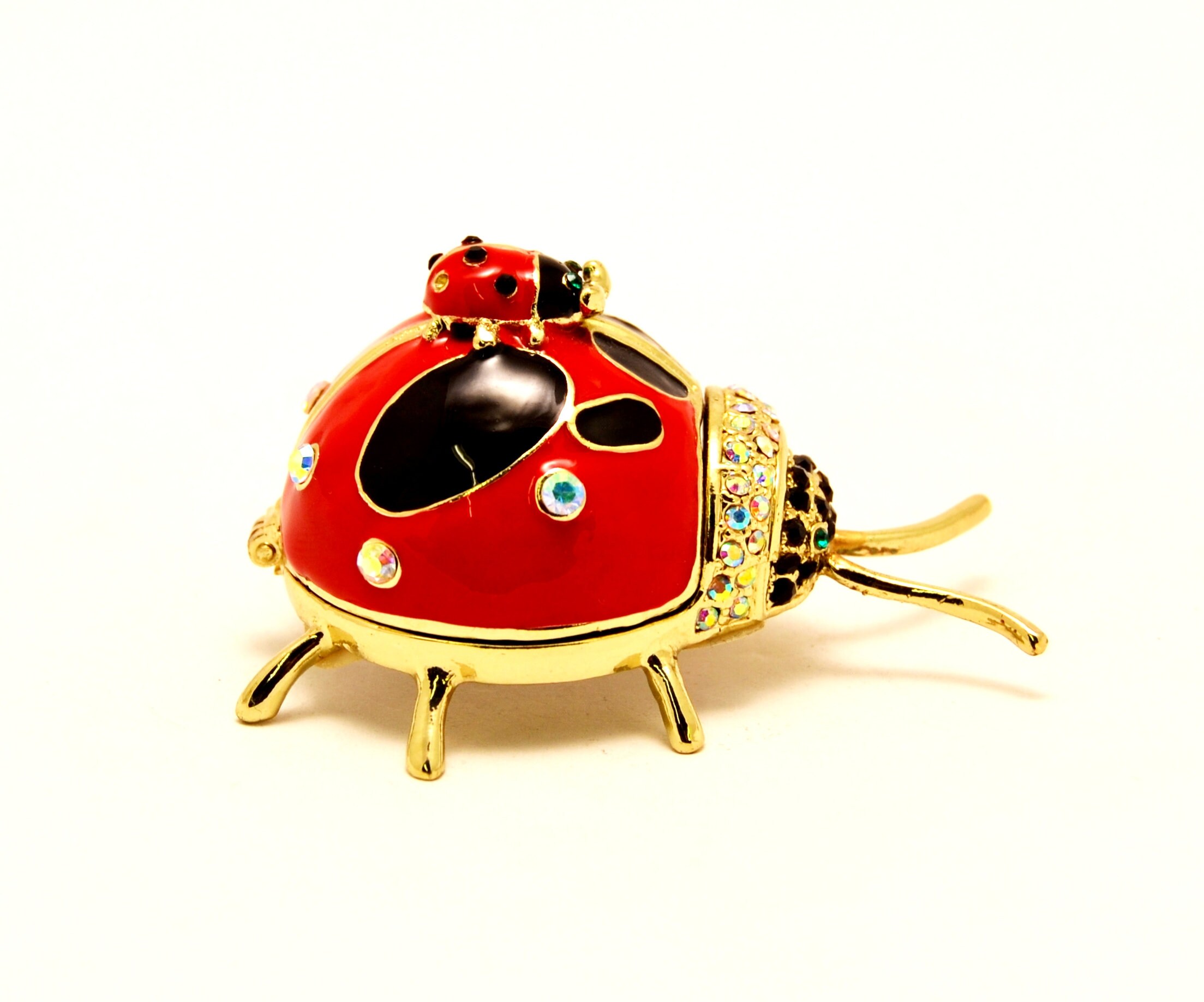 Ladybug With Baby Trinket Box by Ciel Collectables. Hand | Etsy