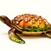 Mini Sea Turtle Trinket Box. Hand Painted Enamel in - Etsy
