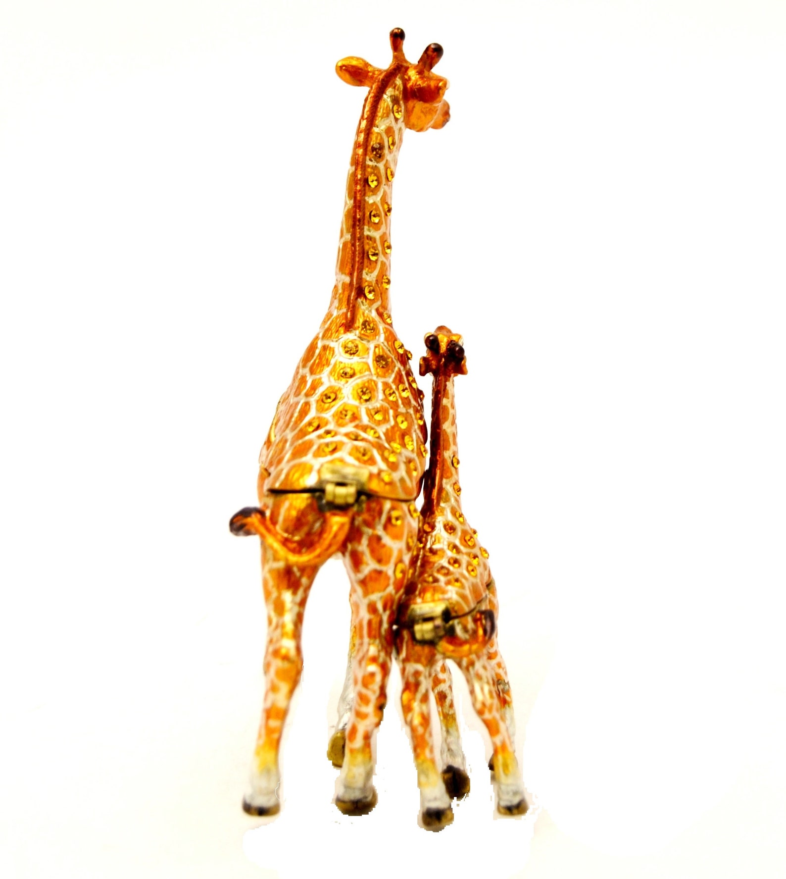 Giraffe With Baby Trinket Box by Ciel Collectables. Hand Crafted With ...